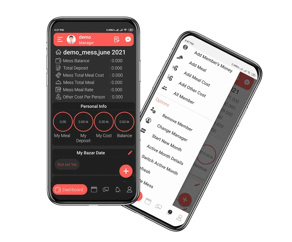 Mess Manager | Meal Manager | Meal Calculation | Mess To-let